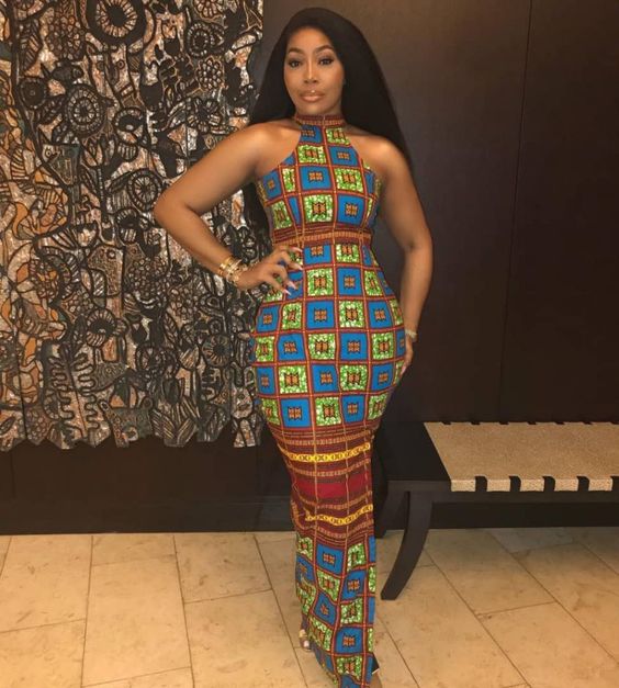 African Cold Shoulder Long Dress – Splendor Of Africa