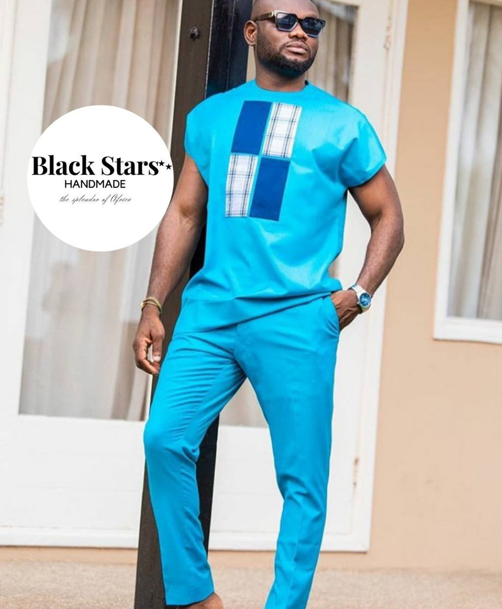 Blue Mens Caftan – Splendor Of Africa